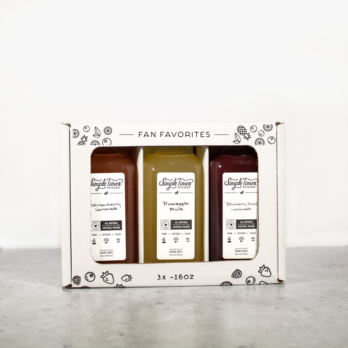 Sampler Pack Cocktail Mixer | All Natural Mixers - Simple Times Mixers